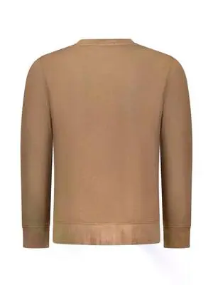 RIFLE Logo-print Crewneck Sweater - Brown