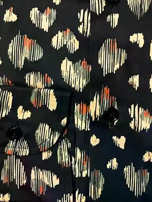 BAGUTTA Heart-print Shirt - Black