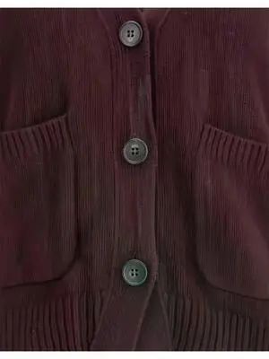 LISA YANG V-neck Patch-pocket Cardigan