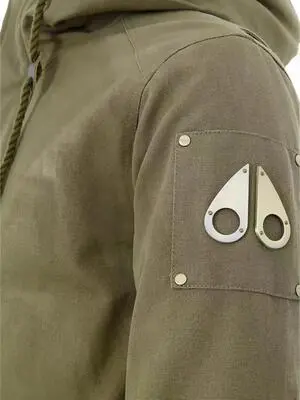 Moose Knuckles Drawstring-hood Logo-patch Parka