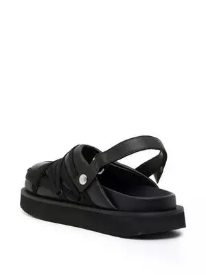 Rick Owens Padded Megalace Mules - Black