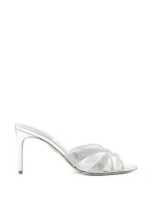 Rene Caovilla 80mm Dania Sandals - Silver
