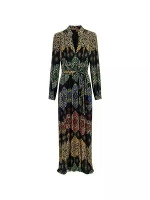 Alice + Olivia Valencia Paisley-print Belted Maxi Dress
