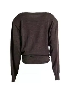 Magda Butrym Rosette-detail Gathered Sweater