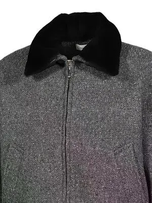 ERNEST W. BAKER Tweed Shearling-collar Jacket