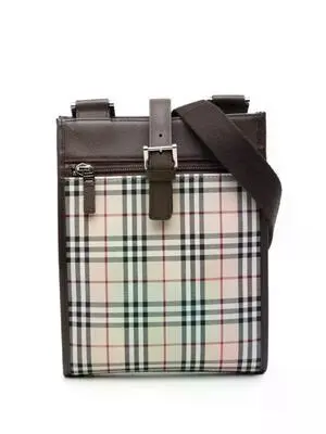Burberry 2000-2017 House Check Canvas Crossbody Bag - Neutrals