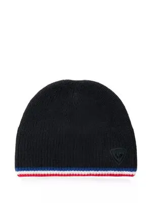 Rossignol Snowblaze Stripe-trim Beanie Hat - Black
