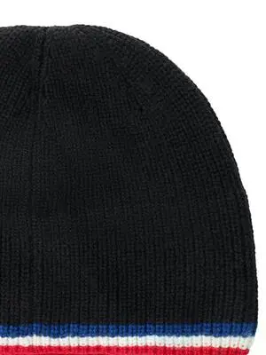 Rossignol Snowblaze Stripe-trim Beanie Hat - Black