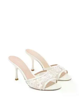 STUART WEITZMAN Montrose Sequin-embellished Mesh Sandals