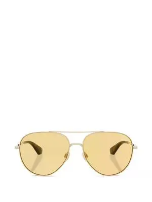 Burberry Round-frame Sunglasses - Gold