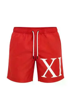 BIKKEMBERGS Logo-print Swim Shorts - Red