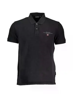 NAPAPIJRI Logo-embroidered Polo Shirt - Black