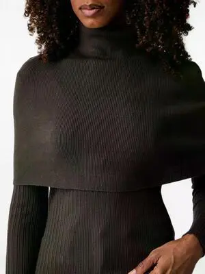 TWINSET Ribbed-knit Detachable-collar Sweater