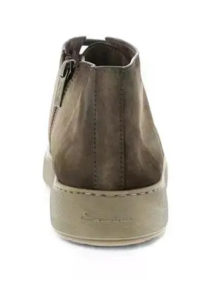 Santoni High-top Leather Sneakers