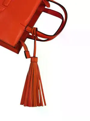 TWINSET Logo-embossed Tassel-detail Tote Bag