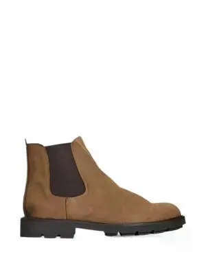 ROBERTO PEPE LUXURY Suede Chelsea Boots - Brown