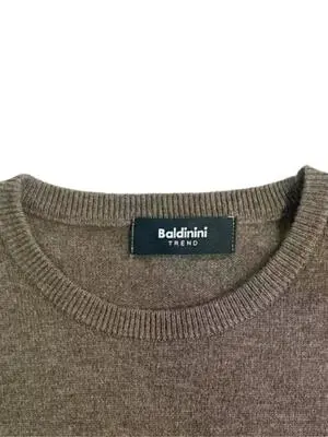 BALDININI Logo-plaque Fine-knit Sweater