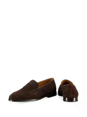 DOUCAL'S Penny-slot Suede Loafers