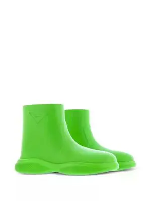 Prada Triangle Logo Boots - Green