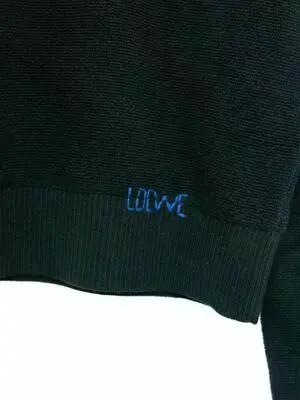 Loewe Logo-embroidered Boucle Sweater