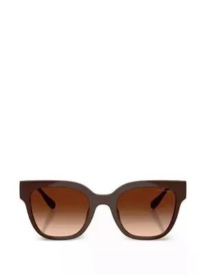 COACH Cft88 Squared-frame Sunglasses - Brown