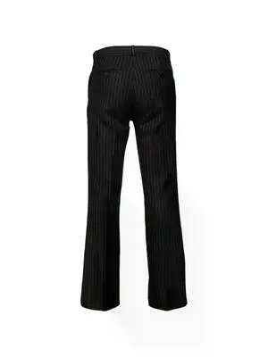 ERNEST W. BAKER Pinstripe-pattern Flared Virgin-wool Trousers