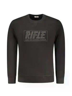 RIFLE Crew-neck Sweatshirt - Black