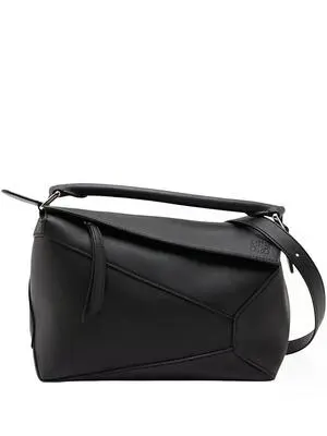 Loewe 2010-2026 Small Calfskin Puzzle Satchel - Black