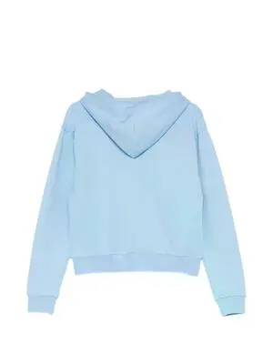 SHUSHU/TONG Tie-front Bow Hoodie - Blue