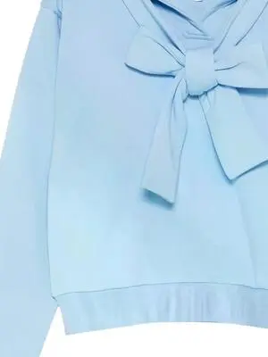 SHUSHU/TONG Tie-front Bow Hoodie