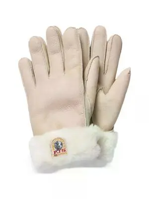 PARAJUMPERS Gindal Leather Gloves - Neutrals