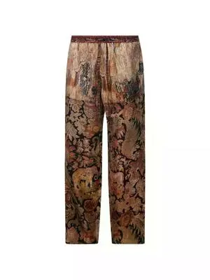 PIERRE-LOUIS MASCIA Aloe Jacquard-woven Drawstring Trousers