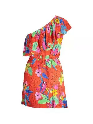 Desigual Floral-print Ruffled Mini Dress