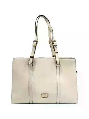 TWINSET Logo-plaque Shoulder Bag - Neutrals