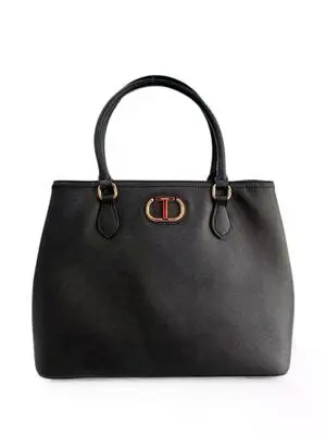 TWINSET Logo-plaque Shoulder Bag - Black