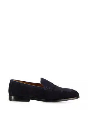 DOUCAL'S Penny-slot Suede Loafers - Blue