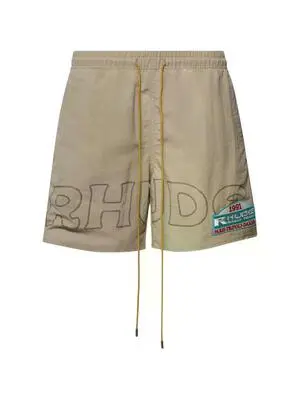 Rhude Tripoli Rally Team Logo-print Shorts