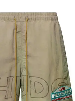 Rhude Tripoli Rally Team Logo-print Shorts