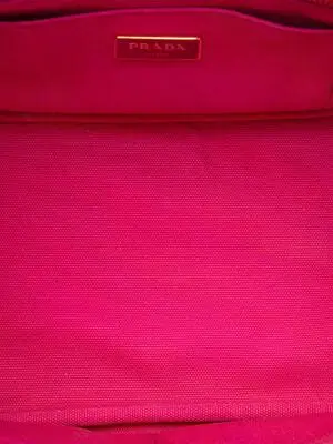 Prada 2013-2026 Small Canvas Canapa Logo Tote Satchel