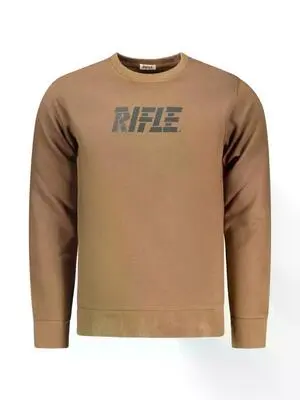 RIFLE Logo-print Crew-neck Sweater - Neutrals