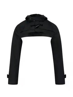 Comme Des Garçons Toggle-fastening Cropped Jacket - Black