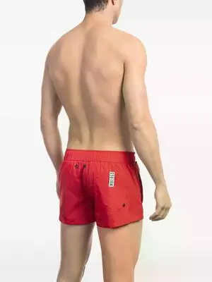 BIKKEMBERGS Logo-waistband Swim Shorts
