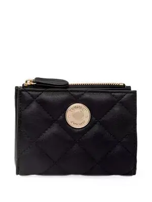TWINSET Quilted Logo-plaque Wallet - Black