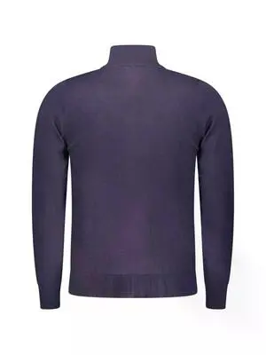 RIFLE Half-zip Wool Sweater - Blue