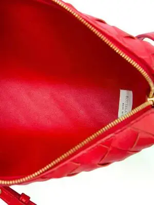 Bottega Veneta 2012-2026 Mini Nappa Intrecciato Crossbody Bag - Red