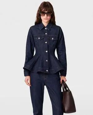 Stella McCartney Peplum Denim Jacket
