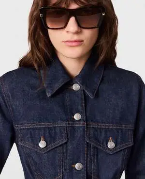 Stella McCartney Peplum Denim Jacket