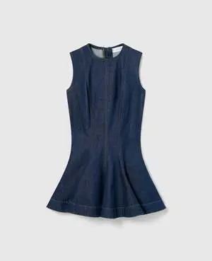 Stella McCartney Peplum Denim Mini Dress