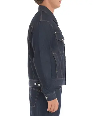 Casablanca Raw Denim Lapped Pocket Jean Jacket