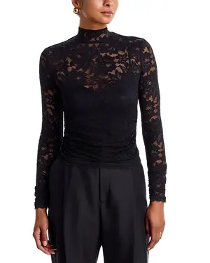 Simkhai Zurie Turtleneck Bodysuit - Black